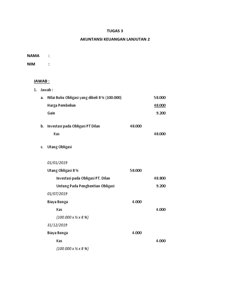 Tugas 3 Akl | PDF | Pengelolaan Keuangan & Uang