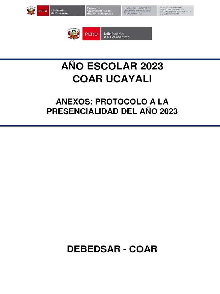 ANEXOS - Protocolo A La Presencialidad UCAYALI 2023-1 | PDF | Condicion cronica | Hipertensión