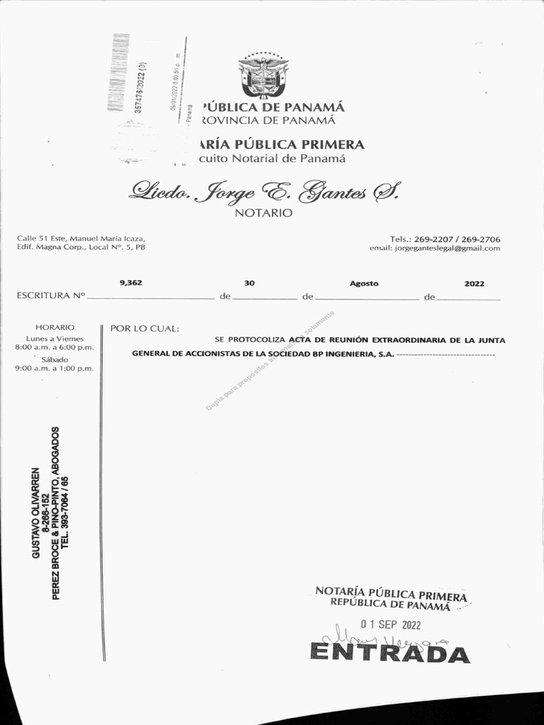 Cambio Agente Residente 2 | PDF