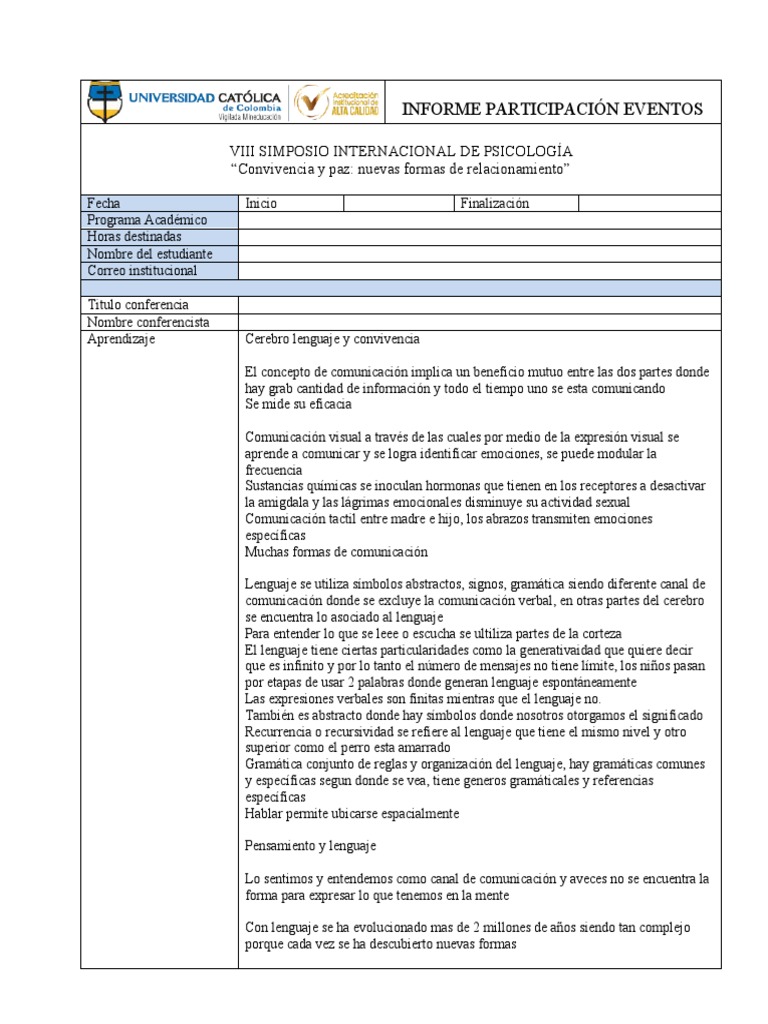 Informe Simposio | PDF