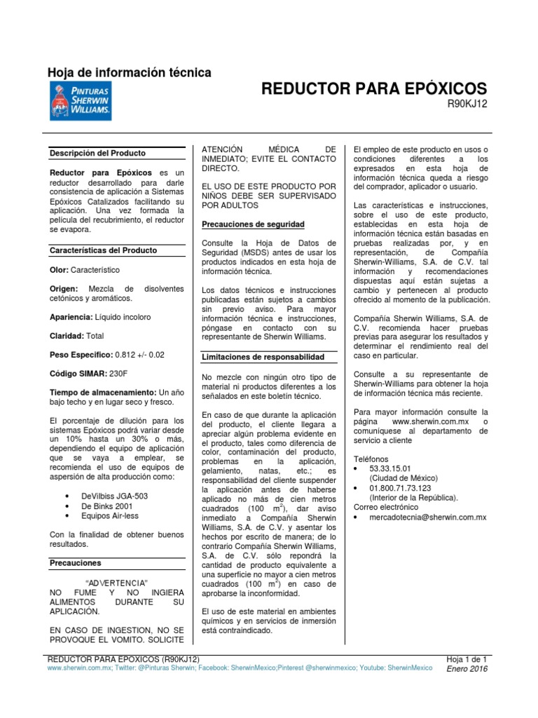 Reductor para Epoxicos R90KJ12 | PDF