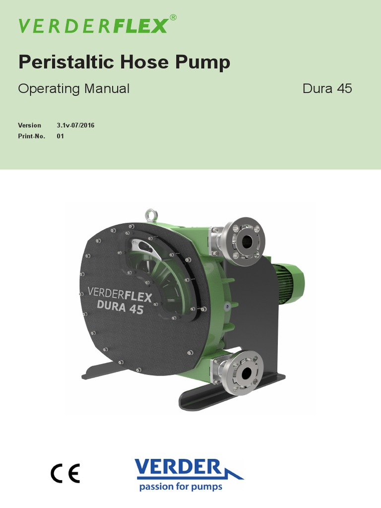 Verderflex Dura 45 Manual | PDF | Pump | Pipe (Fluid Conveyance)