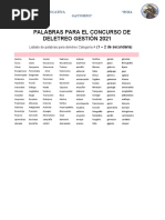 Lista de palabras con "sc" | PDF