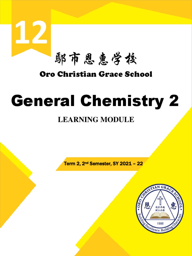 Chemistry Module Fourth Quarter SY 2021 - 2022 | PDF | Reaction Rate ...
