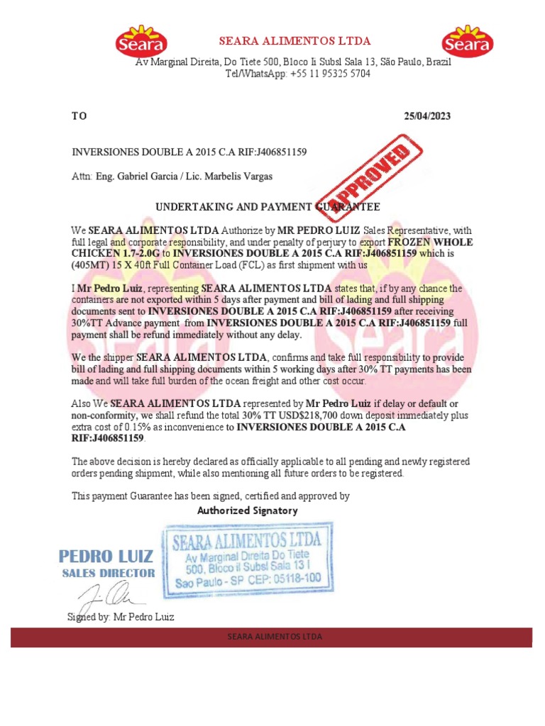 Seara Alimentos Ltda | PDF