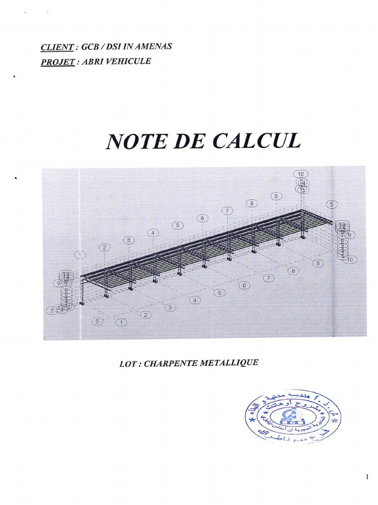 Note de Calcul | PDF