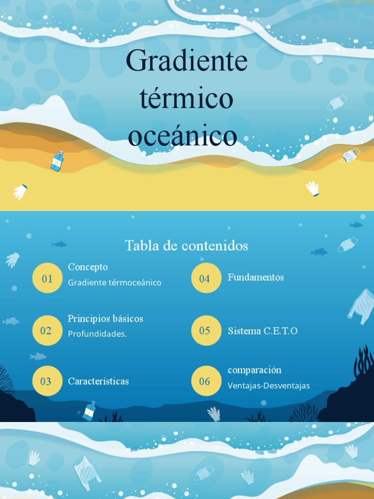 Gradiente Térmico Oceánico | PDF | Agua | Vapor de agua
