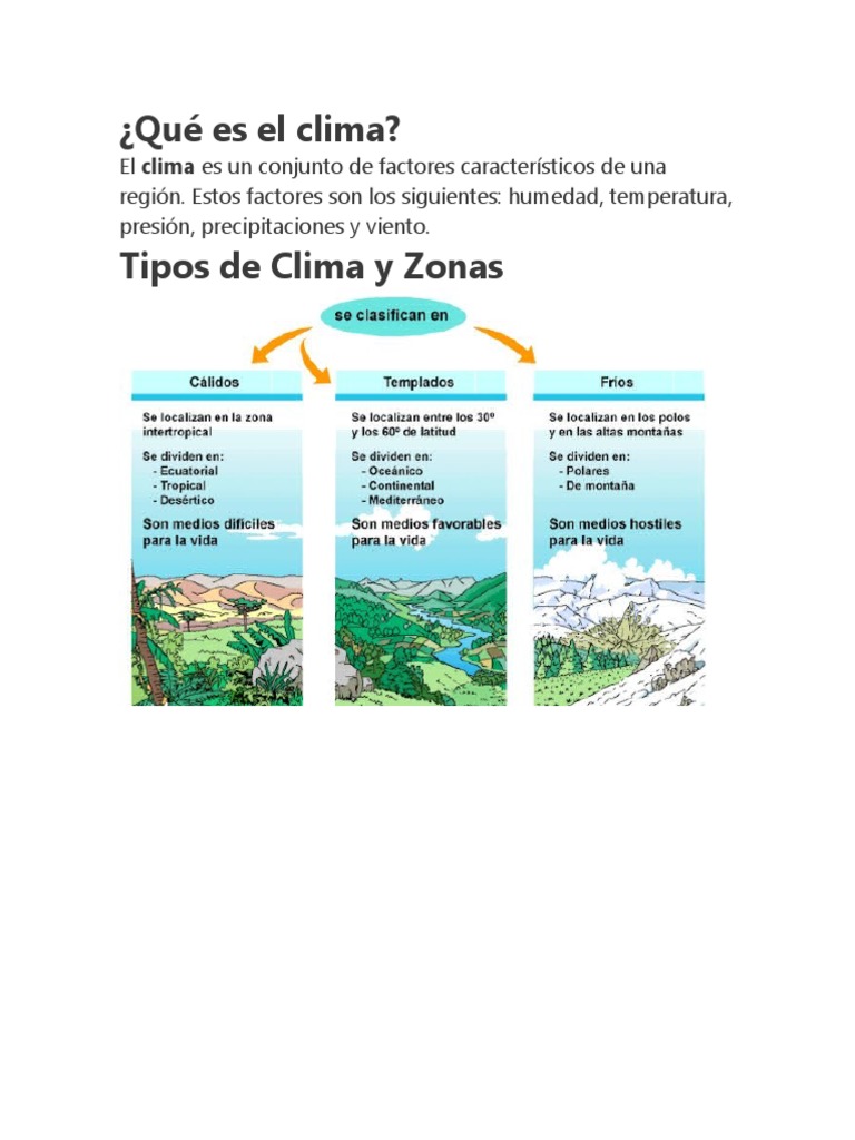 Qué Es El Clima | PDF | Ciencia y matemáticas