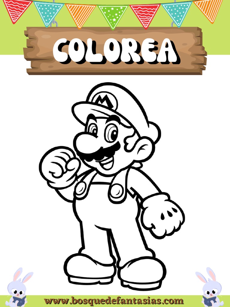 Super Mario para Colorear | PDF