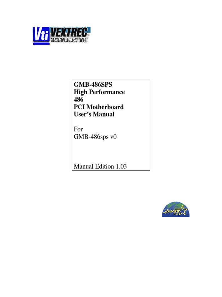 486 Sps 103 | PDF | Bios | Cpu Cache