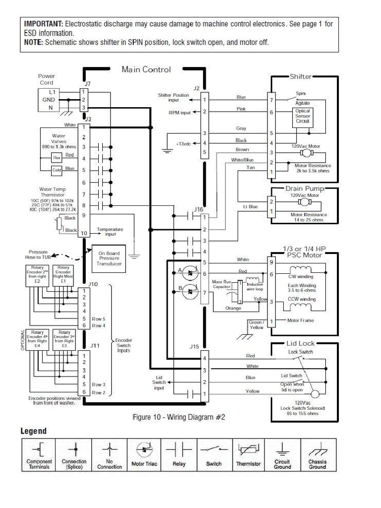 Diagrama Electrico de Lavadora Whirlpool Gratis | PDF