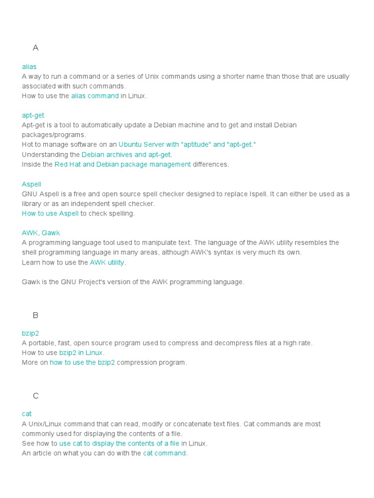 77 Linux Commands And Utilities Youll Actually Use Pdf Computer File Computer Network