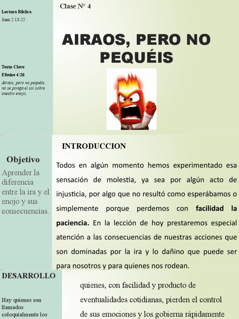 Clase 4 Airaos Pero No Pequeis | PDF | Ira