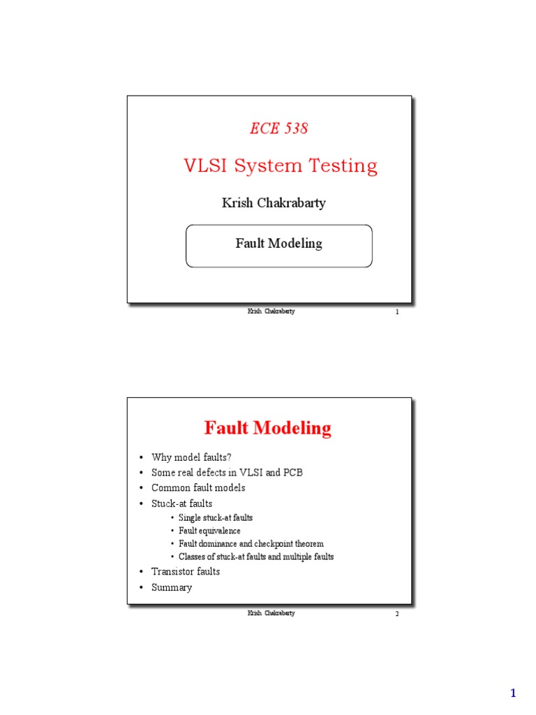 Fault Modeling | PDF