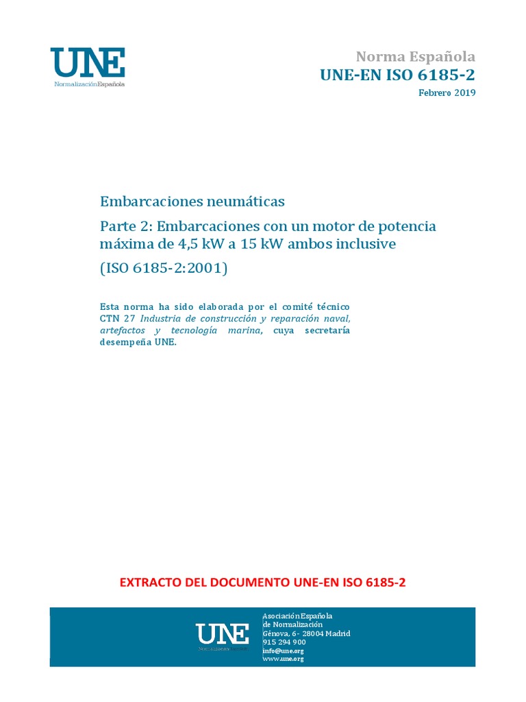 Embarcaciones neumáticas ISO 6185-2 | PDF | Tecnología