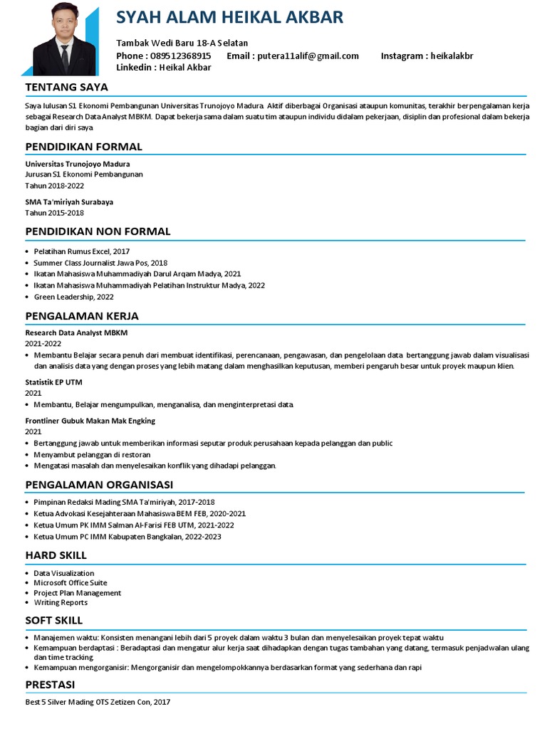 Syah Alam Heikal Akbar - Pelaksana Pengembangan Organisasi & Budaya ...