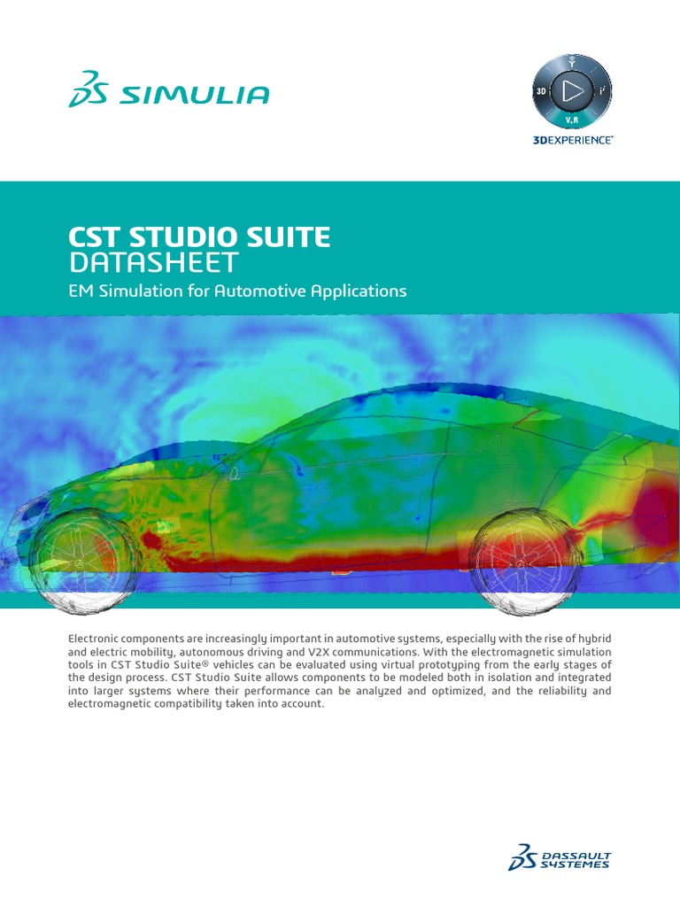 CST Datasheet em Simulation For Automotive Application | PDF ...