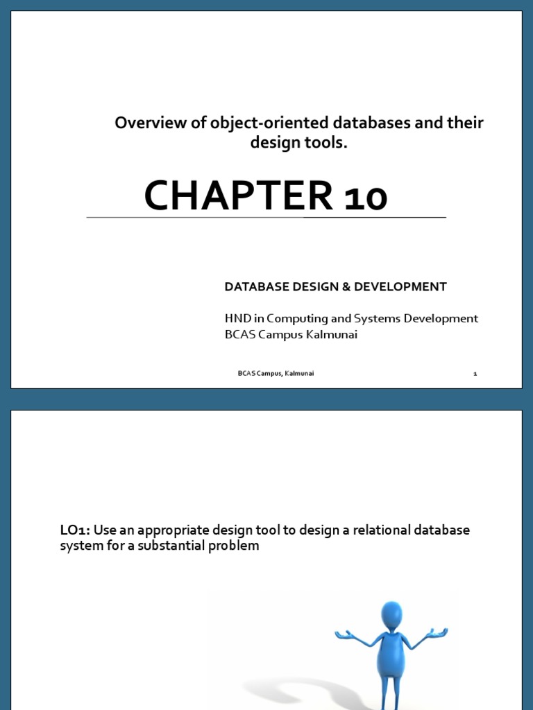 Ddd Ch 10 Object Oriented Db Pdf Object Computer Science Class Computer Programming 