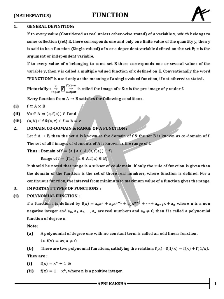 Function S: (Mathematics) | PDF | Function (Mathematics) | Trigonometric Functions