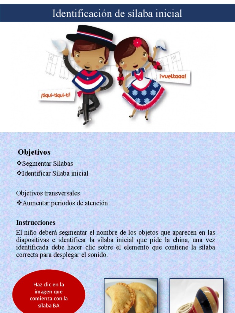 Identificación de Sílaba Inicial | PDF