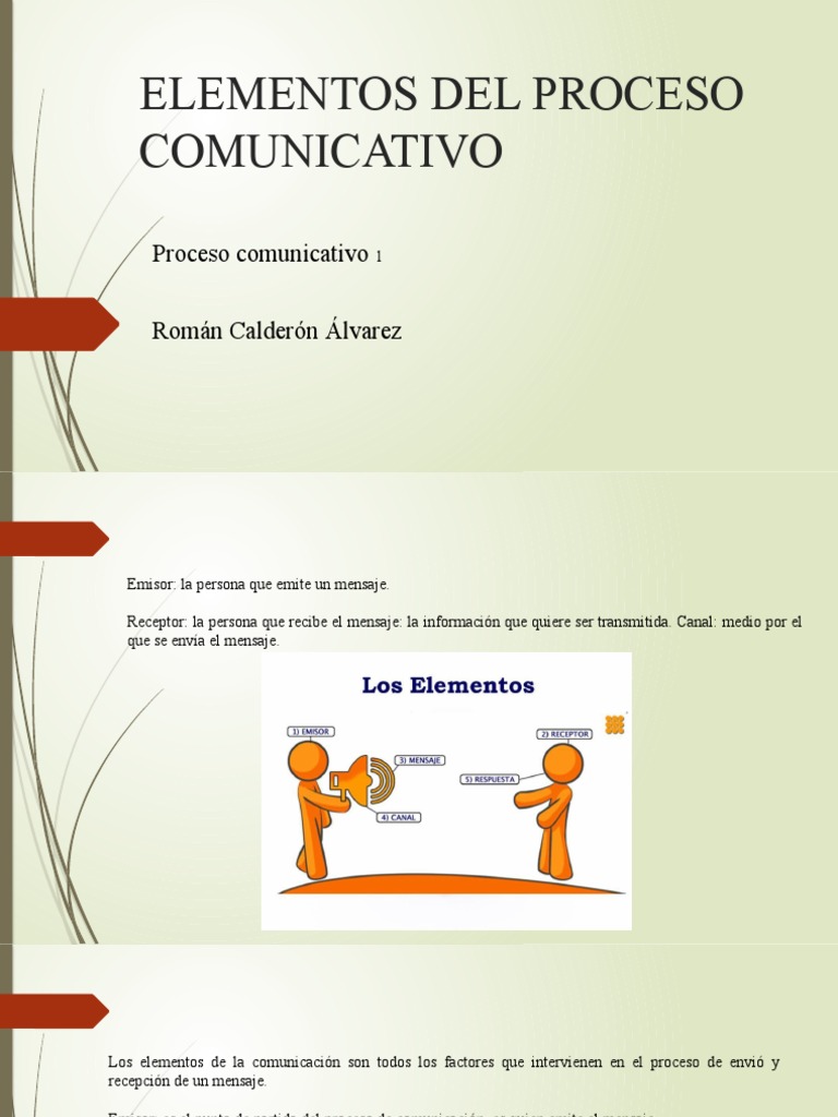 Elementos Del Proceso Comunicativo | PDF | Tecnología
