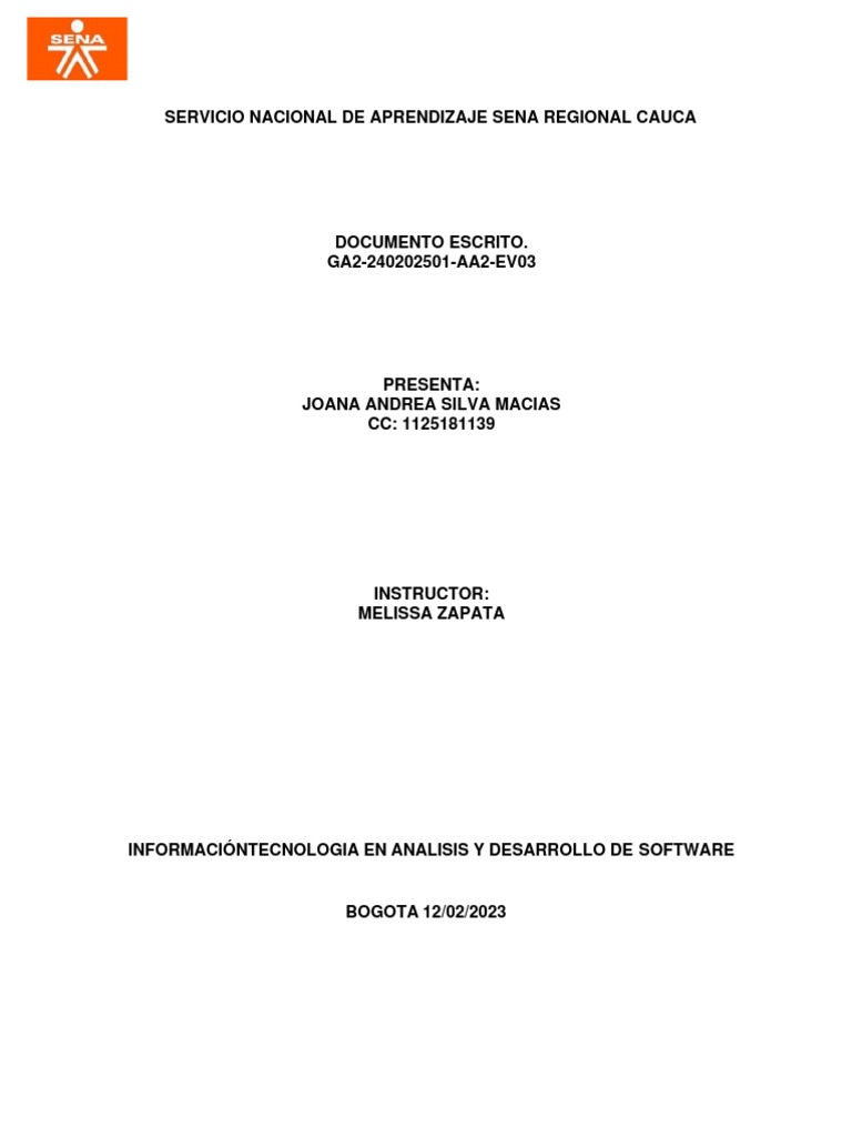 Documento Escrito Ingles | PDF