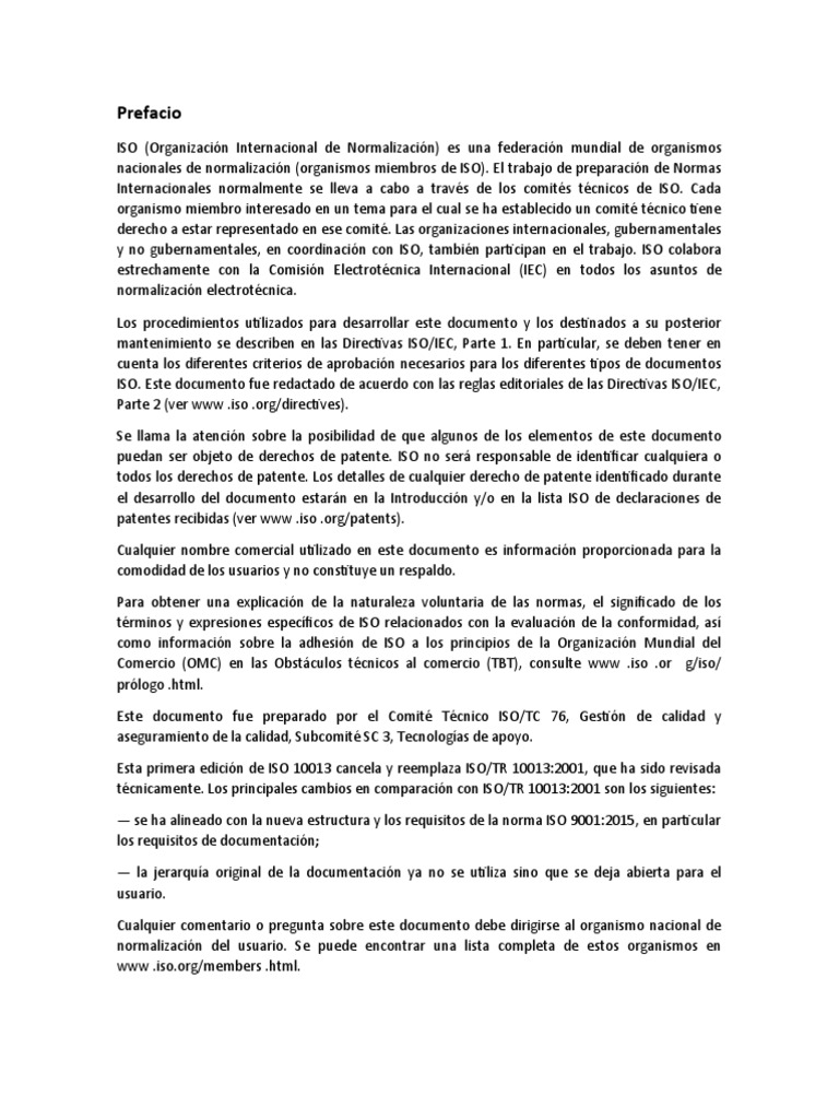 Iso 10013 2021 Pdf Gestión De La Calidad Calidad Comercial