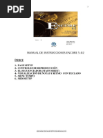 Manual de Encore 5.02 en Español | PDF | Partituras | Ventana (informática)