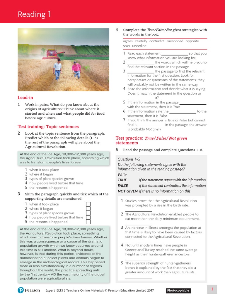 Reading 1: Lead-In | PDF | Hunter Gatherer | Agriculture