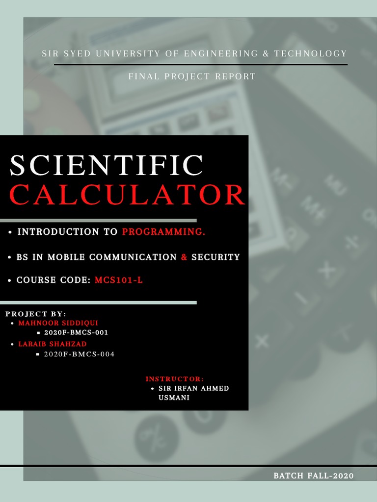 Final Report | PDF | Data Type | Parameter (Computer Programming)