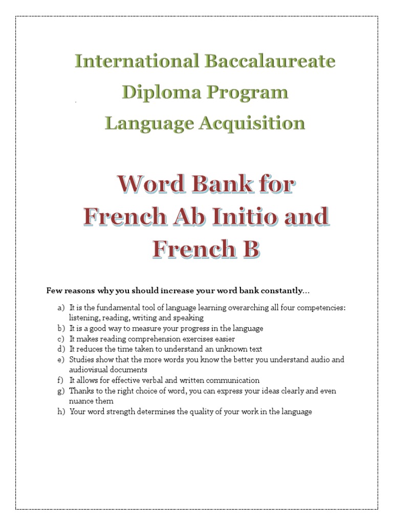 Copy - of - French Ab Initio - and - French - B 2020 Theme Wise ...