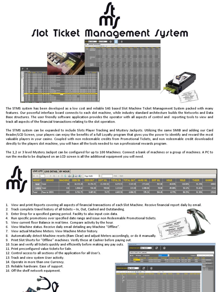 Tito System Brochure | PDF | Slot Machine | Credit Card Tito System Brochure | PDF | Slot Machine | Credit Card