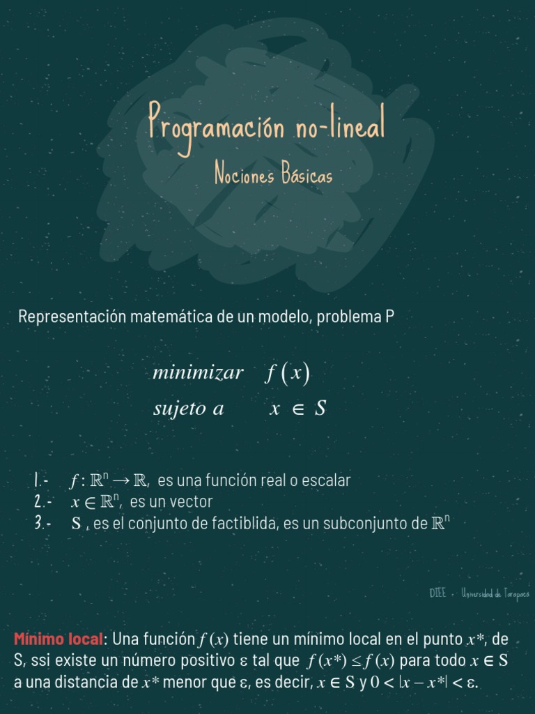 Fundamentos de Programación No Lineal | PDF | Máximos y mínimos ...