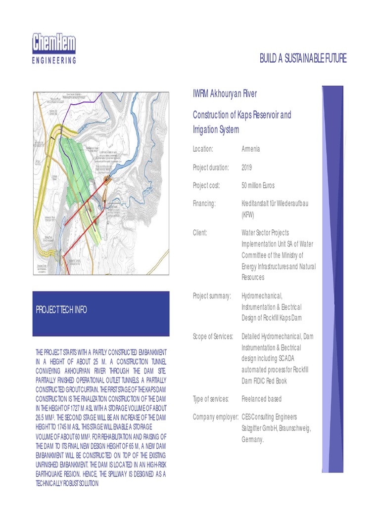 Project Info Armenia Iwrm Akhouryan River | PDF | Dam | Fresh Water