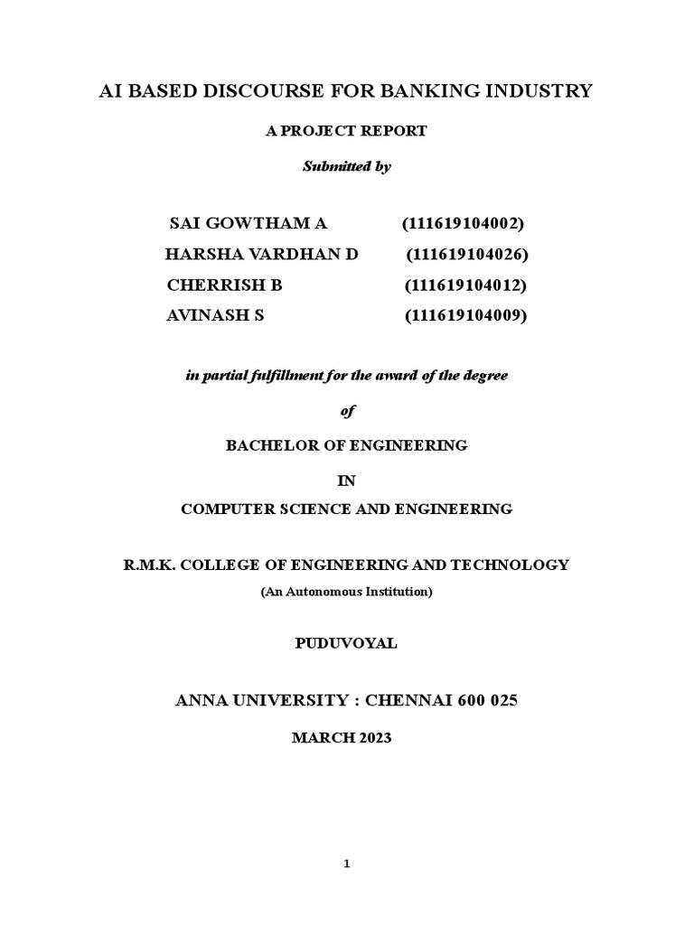 AI-Based Conversational Agents: Opportunities and Challenges for the Banking Industry | PDF ...