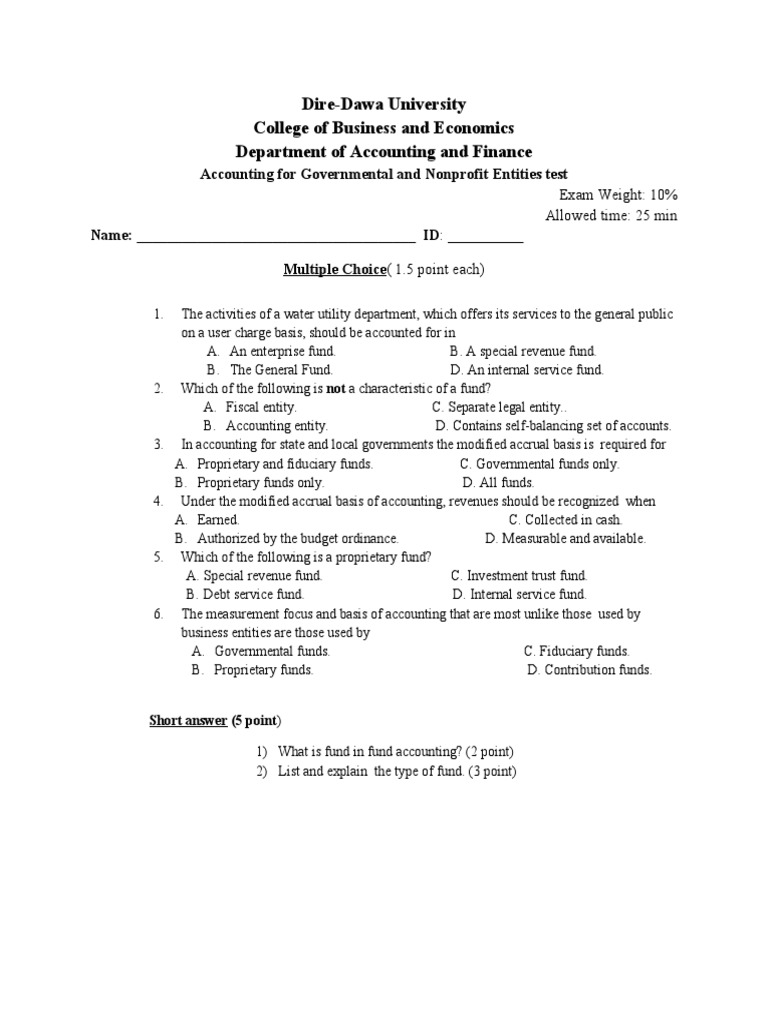 Fund Test | PDF | Fund Accounting | Economies