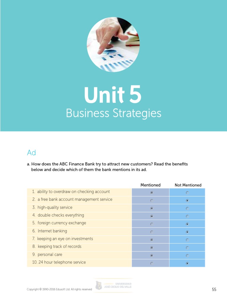 Workbook Unit-5 | PDF | Marketing