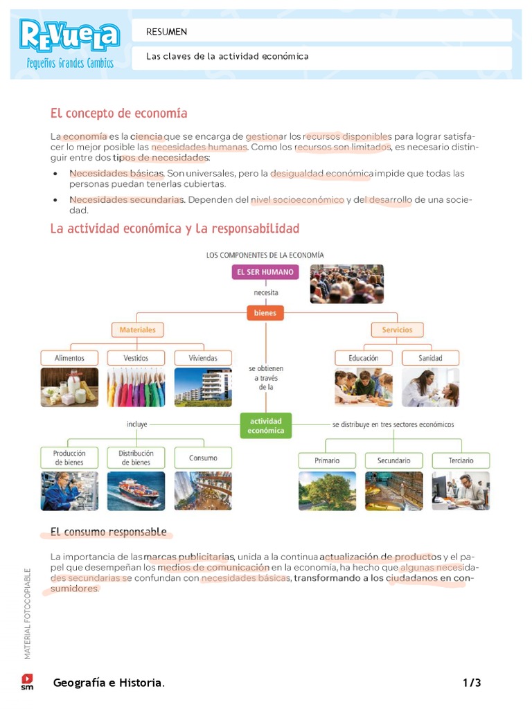 Resumen Las Claves de La Actividad Economica | PDF