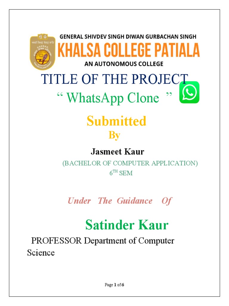 Jasmeet Kaur 14539 | PDF | Instant Messaging | Software Development