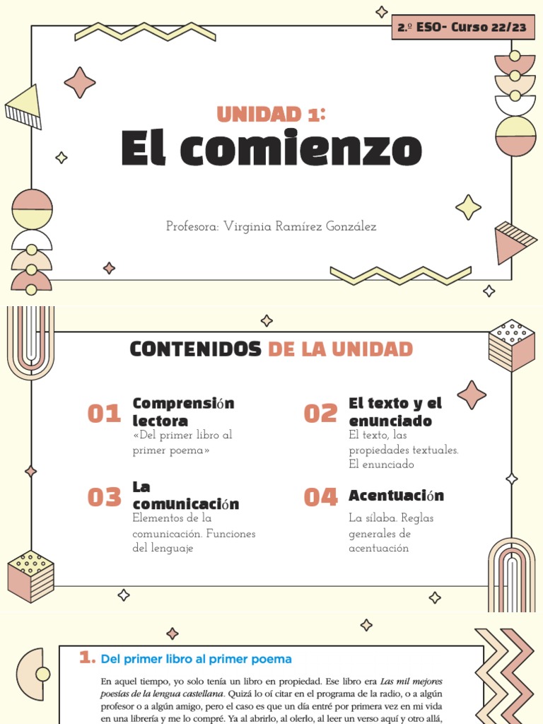 El Comienzo: Unidad 1 | PDF | Comunicación | Ciencia cognitiva