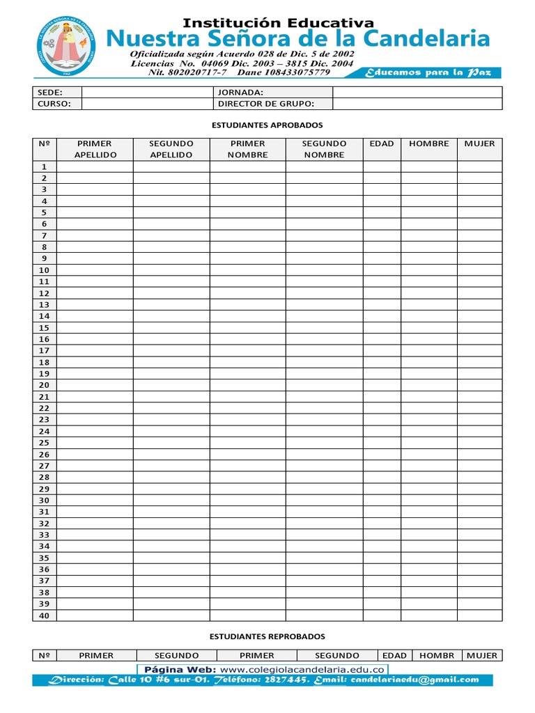 11 Reporte Fin de Ano de Cada Curso | PDF