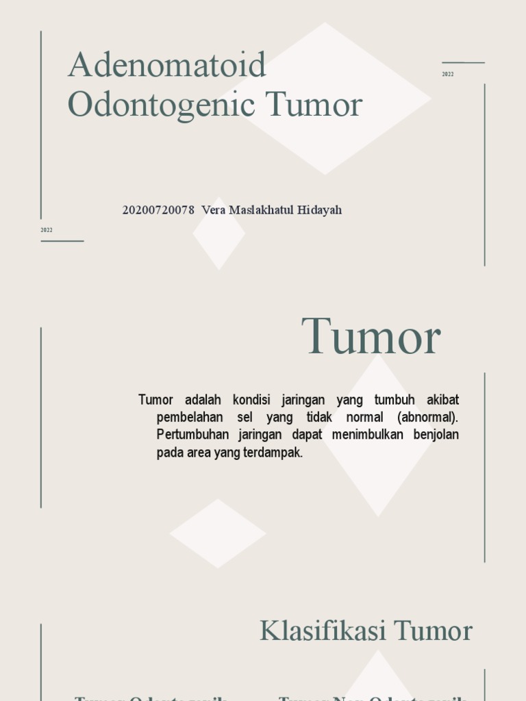 Adenomatoid Odontogenic Tumor | PDF