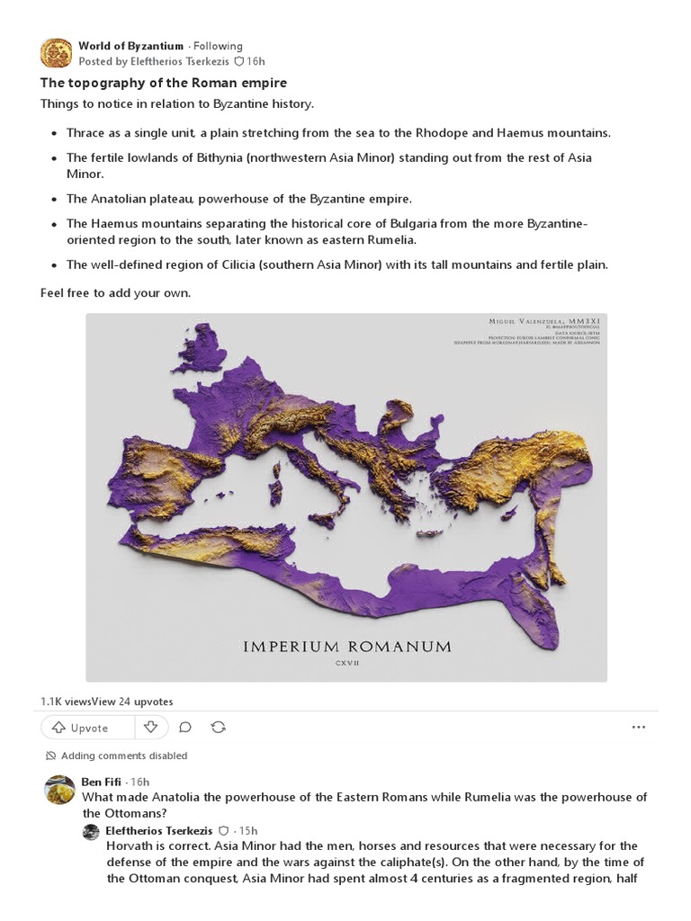 The Topography of The Roman Empire, Map - Quora | PDF