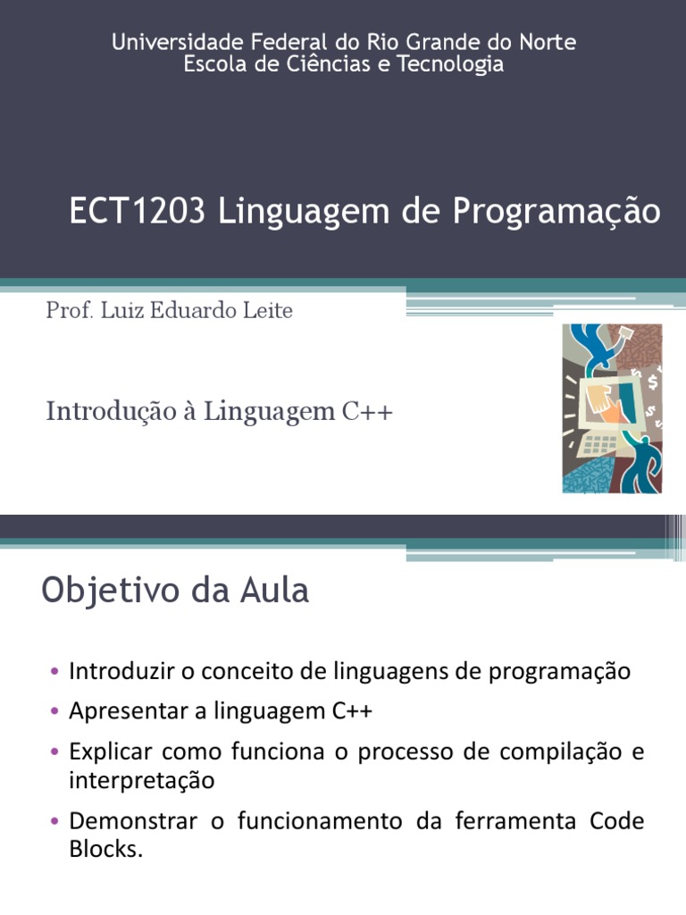 01 ECT1203 - Introducao - A - Linguagem - C++ | PDF | Linguagem de ...