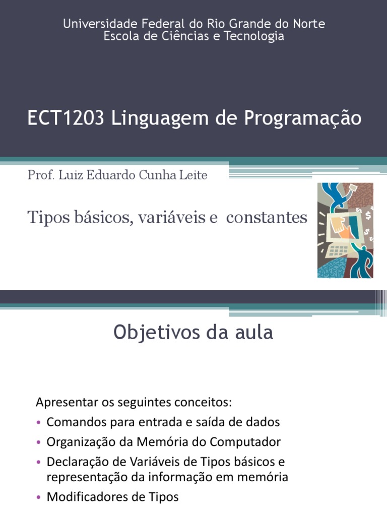 02 ECT1203 - Tipos - Bsicos - Variveis - e - Constantes C++ | PDF ...