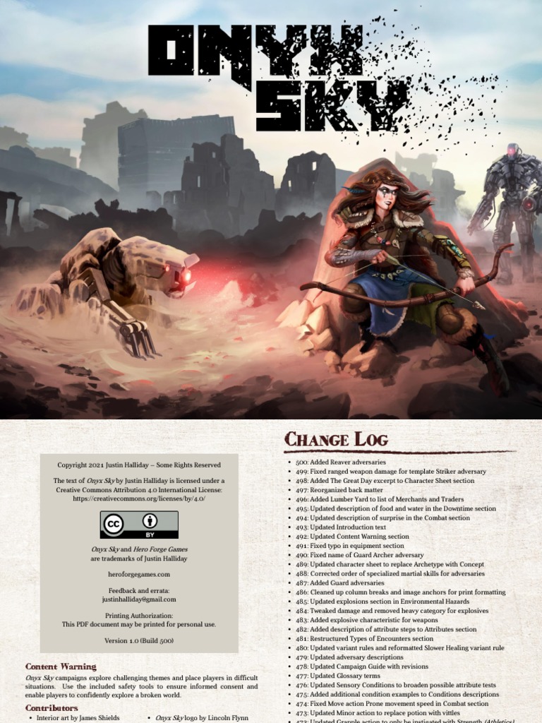 OnyxSky RPG v1.0 Freeversion | PDF | Cyberwarfare | Security