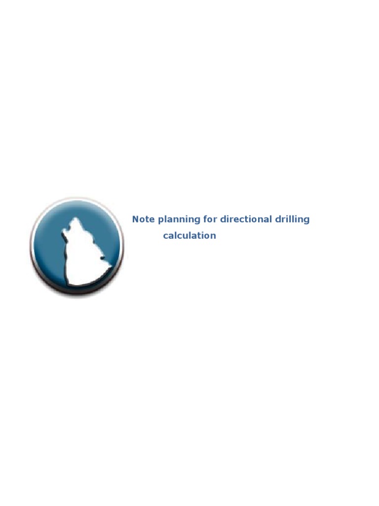 Idoc - Pub - Note For Directional Drilling Calculation | PDF ...