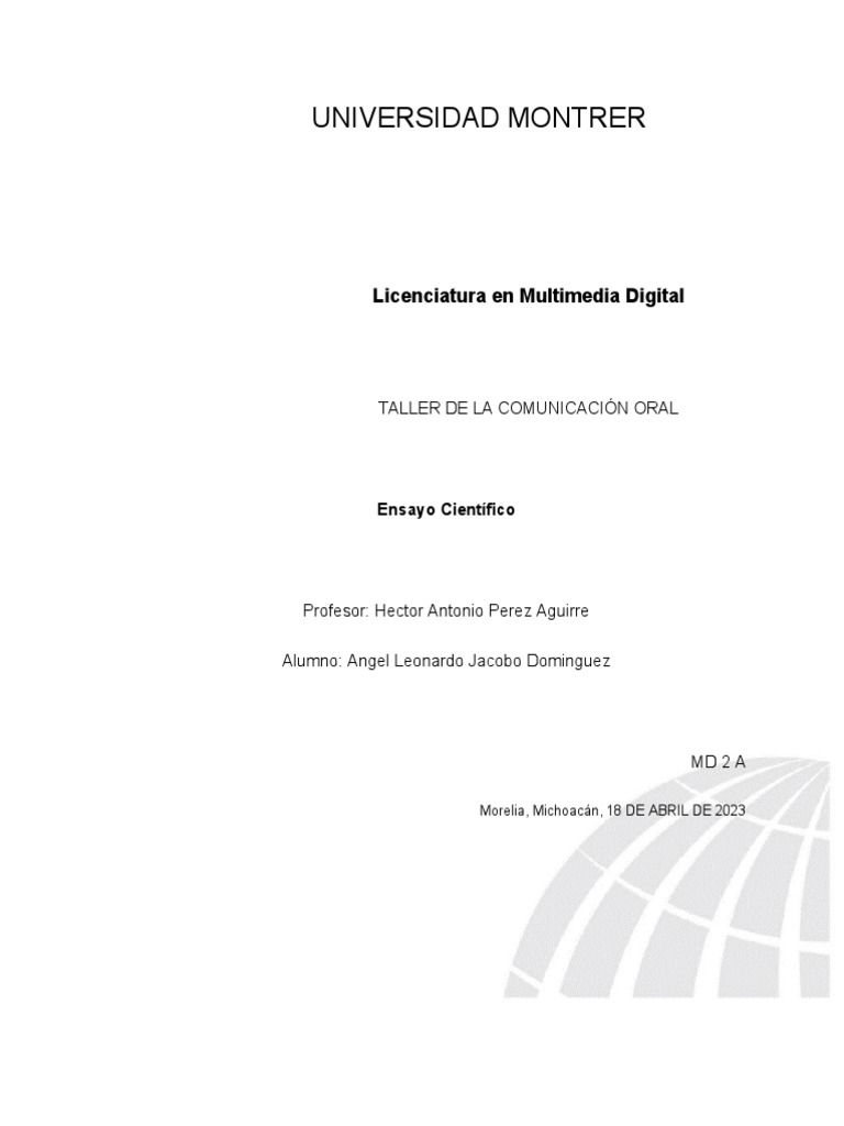 UNIVERSIDAD MONTRER Portad | PDF