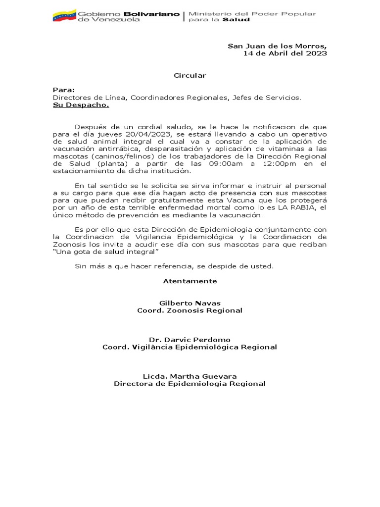 Circular 01 2023 | PDF