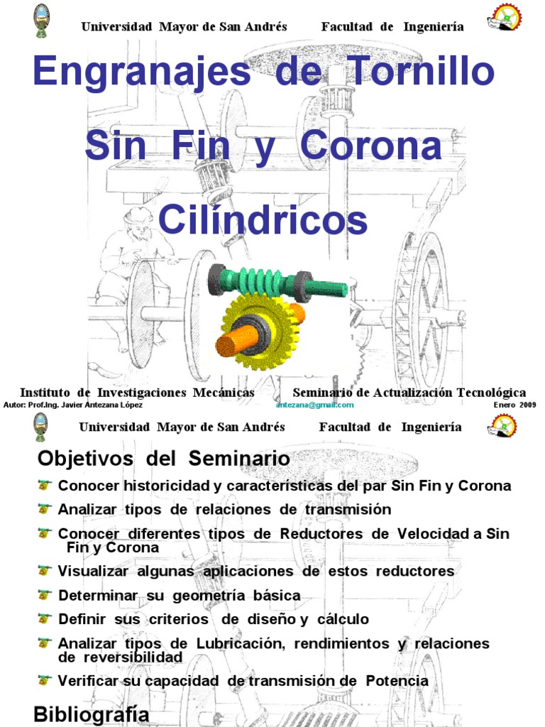 Tornillo Sin Fin 2 | PDF | Engranaje | Ingeniería mecánica